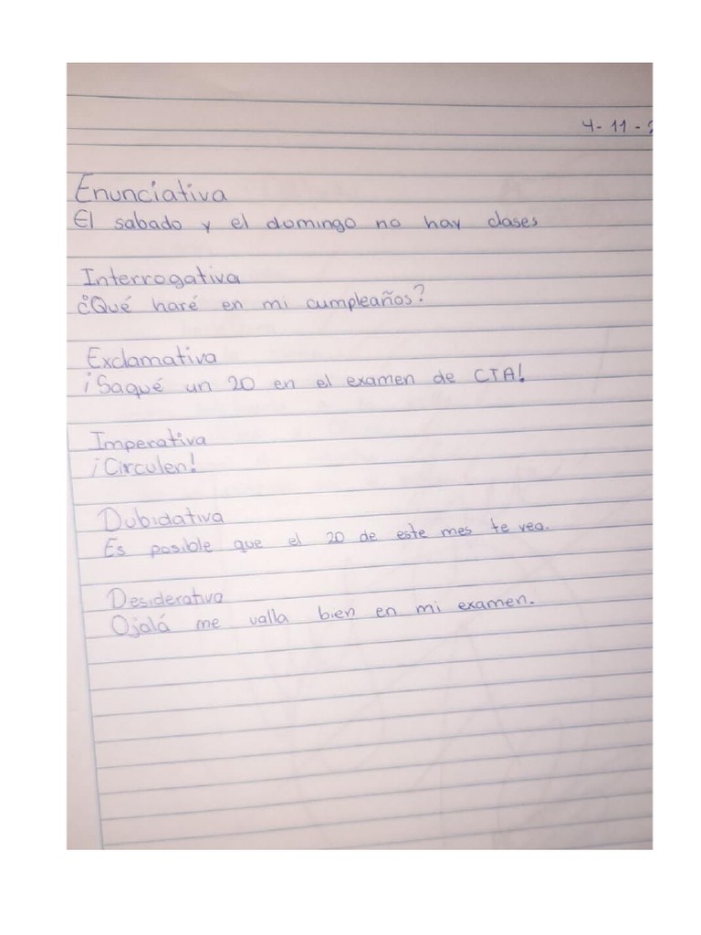 Tarea en Clases | PDF