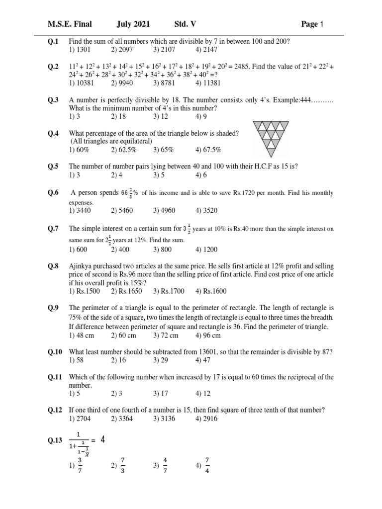 STD5 2021 4th July | PDF | Teaching Methods & Materials