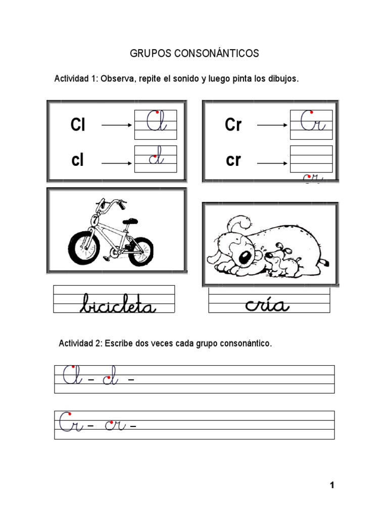 Grupos Consonantico CR CL | PDF