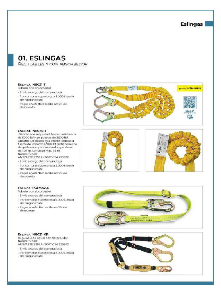 Ficha Tecnica Eslingas 03 | PDF