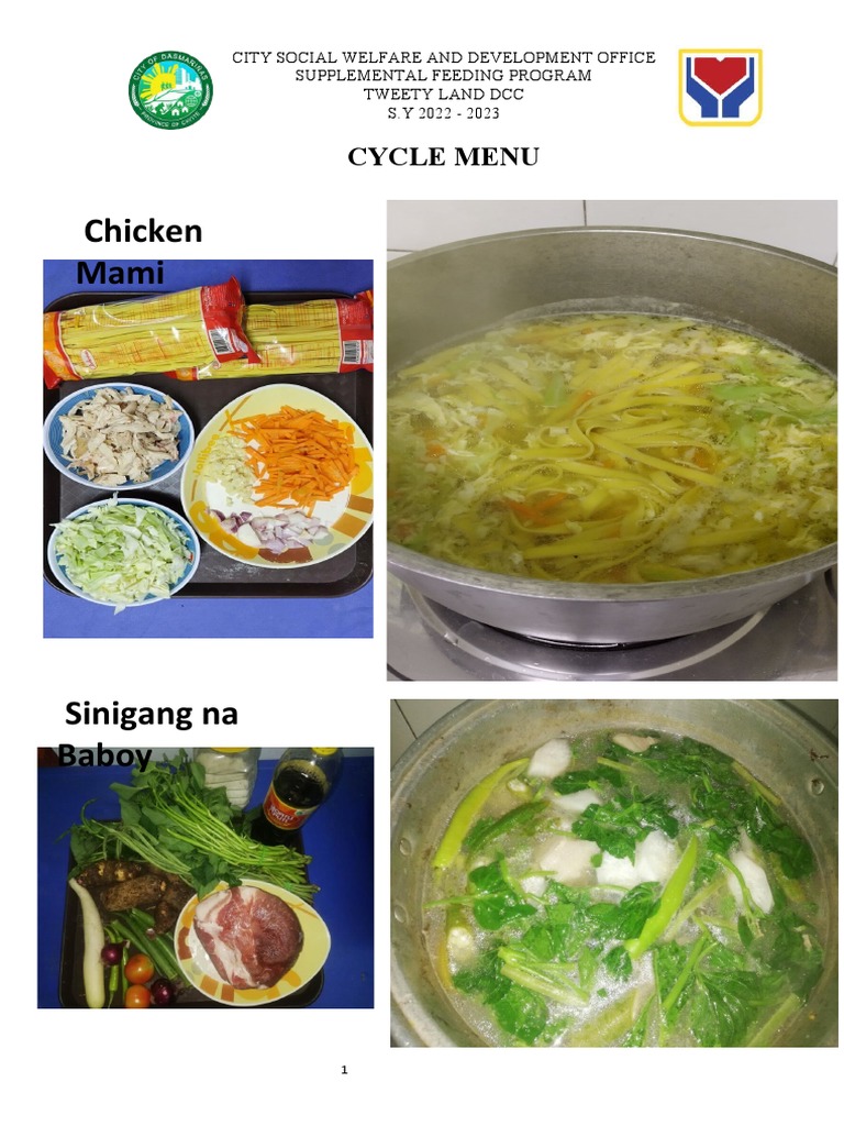 Cycle Menu | PDF