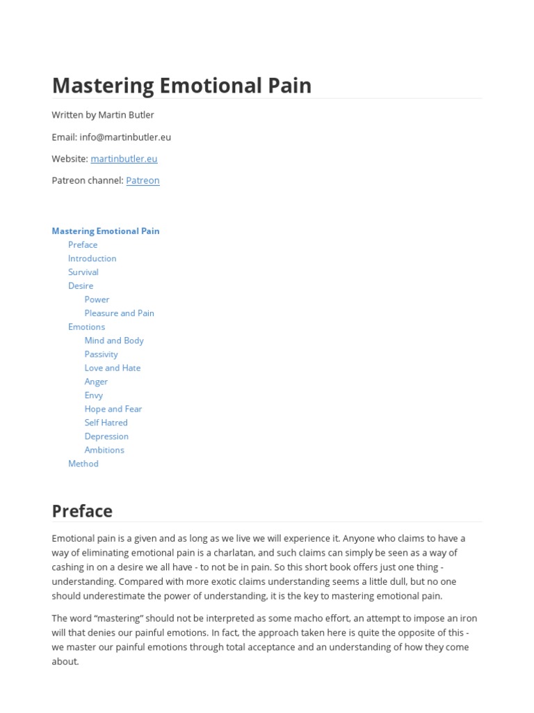 Understanding Emotional Pain Mastery | PDF | Shame | Emotions