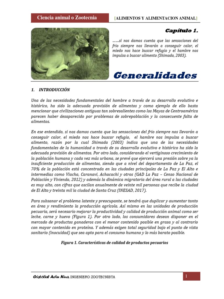 Generalidades: Ciencia Animal o Zootecnia | Descargar gratis PDF ...