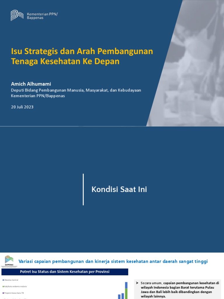 Isu Strategis Arah Pembangunan Tenaga Kesehatan | PDF | Sains & Matematika
