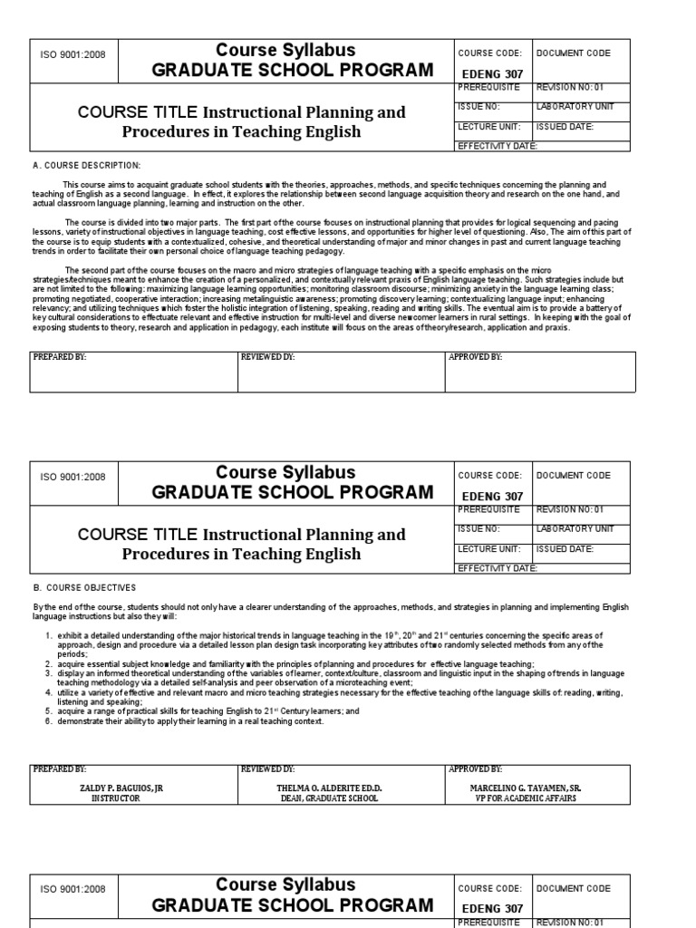 Edeng 307 | PDF | Language Education | Lesson Plan