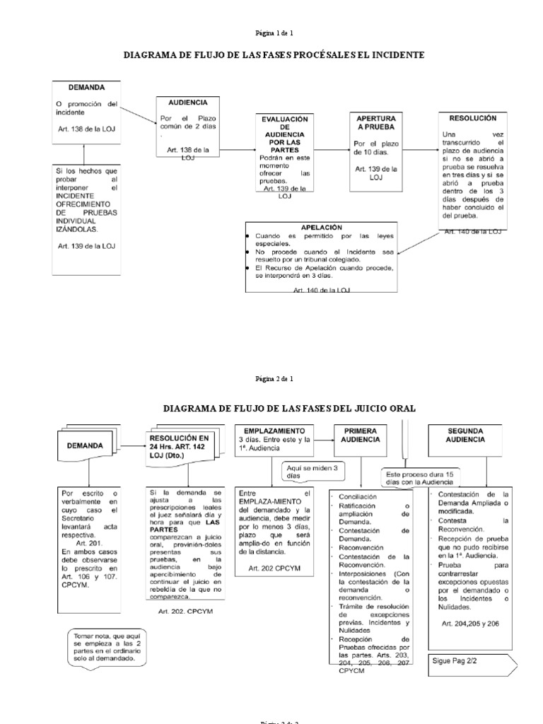 ESQUEMAS, DERECHO PROCESAL CIVIL | PDF