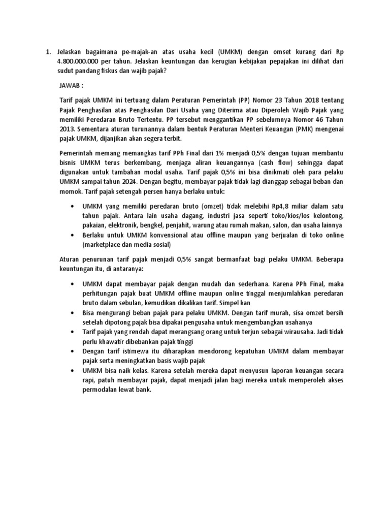 5 MODUL PERPAJAKAN PPH Badan | PDF