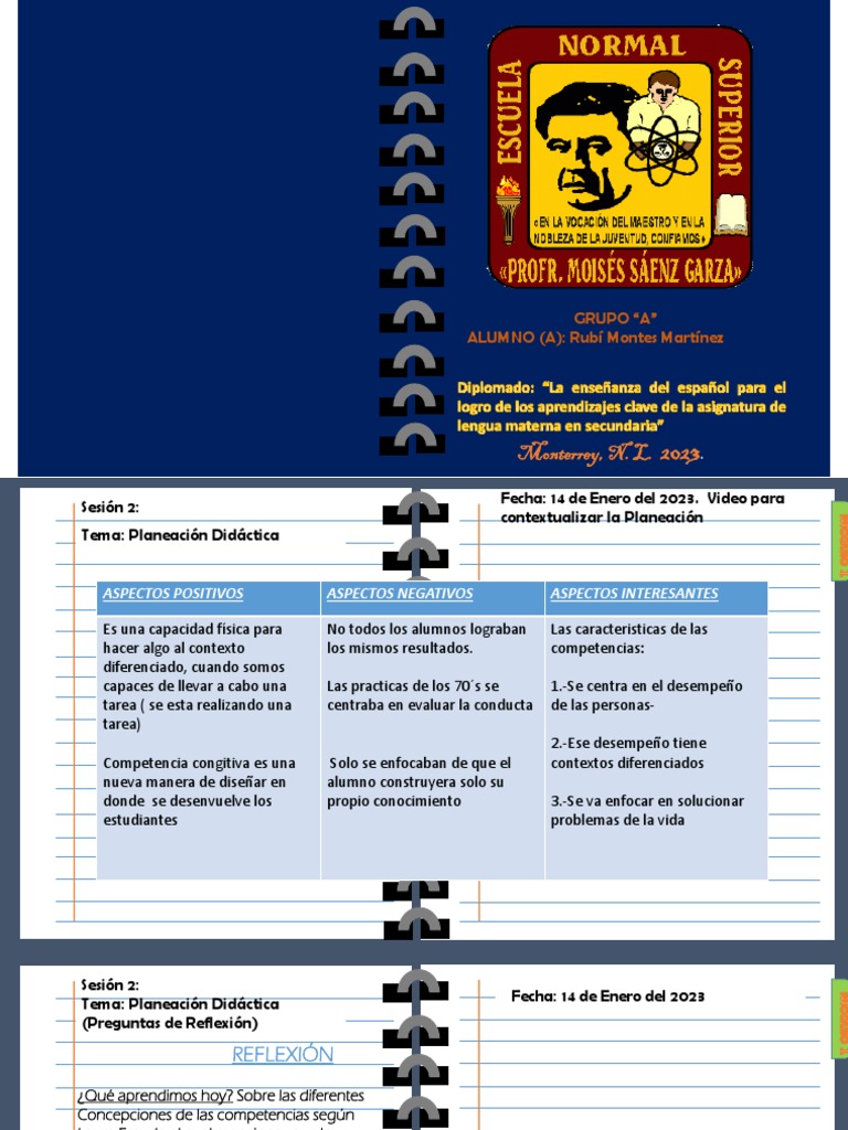 Cuaderno Digital - Sesion 2 Alumno Rubí Montes Martinez | PDF ...