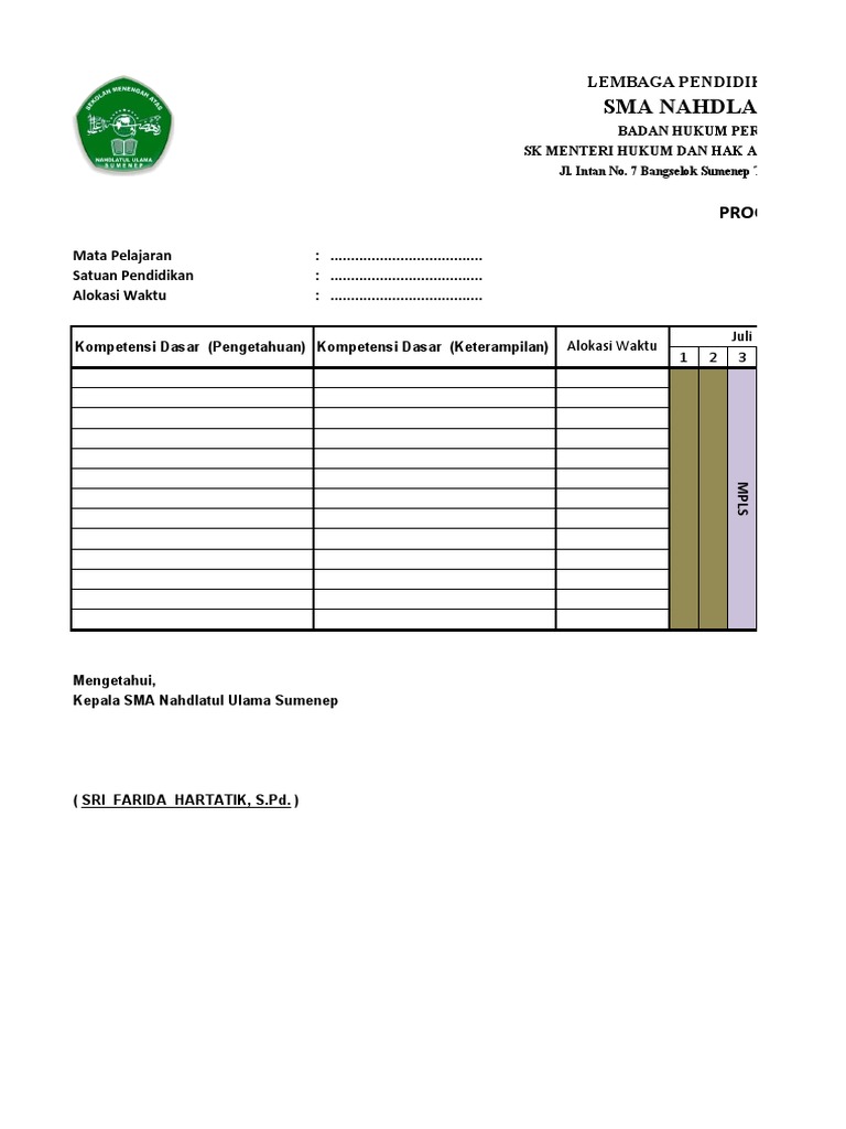 Prosem K13 2023-2024 | PDF