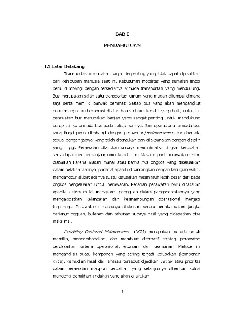 Skripsi Bab - 1 | PDF
