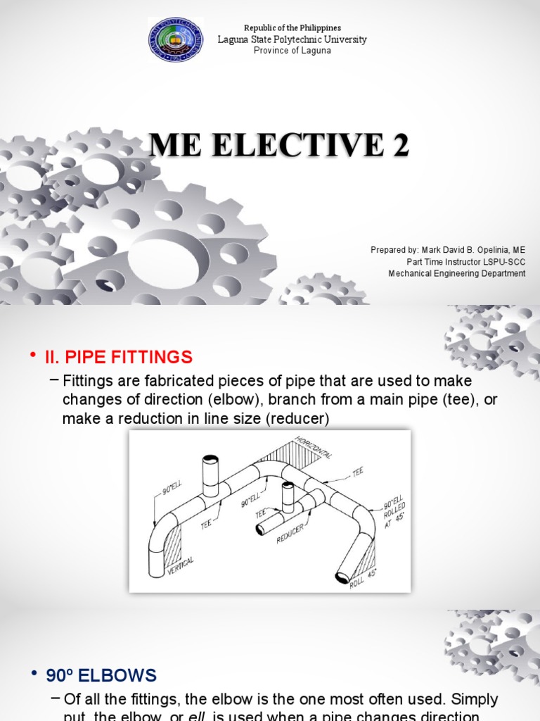 Module 1 Topic 2 | PDF | Pipe (Fluid Conveyance) | Screw