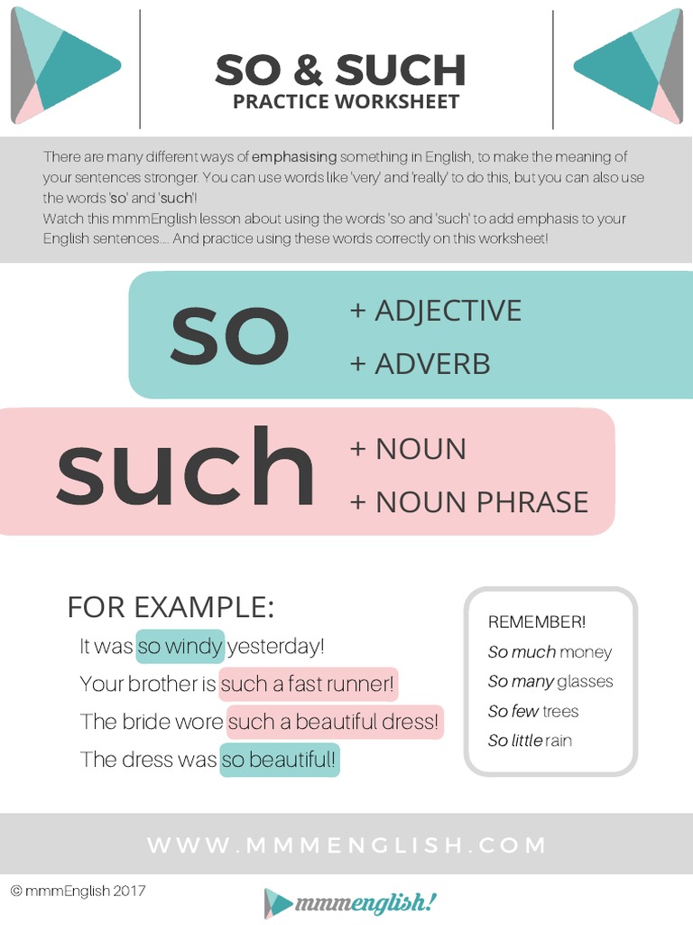 So and Such 2 | Download Free PDF | Noun | Adverb
