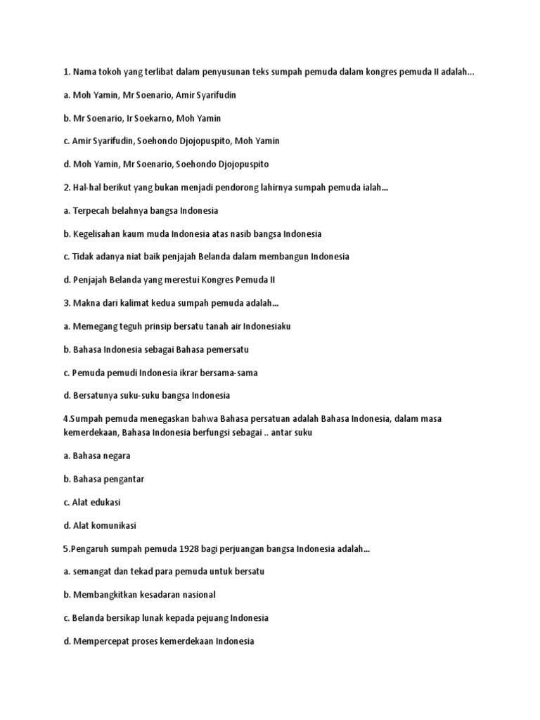 Soal PKN Bab 5 | PDF