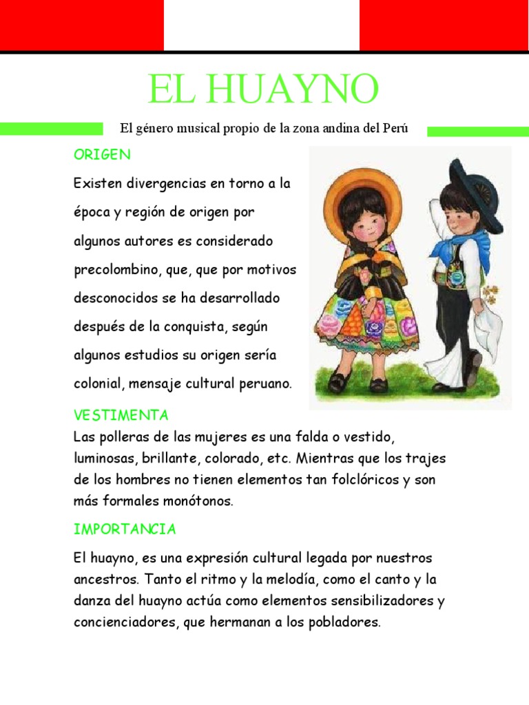 EL HUAYNO infografia | PDF