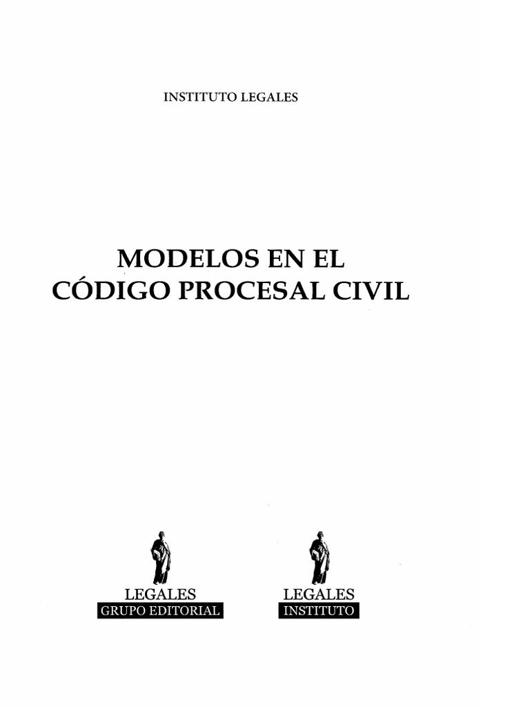 2022 Modelos en El Código Procesal Civil Legales | PDF