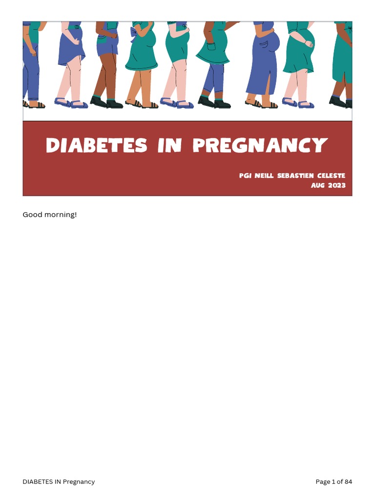 DIABETES in Pregnancy With Notes | PDF | Glycated Hemoglobin ...