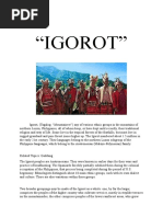 Igorot Presentation | PDF | Agriculture | Livestock Farming