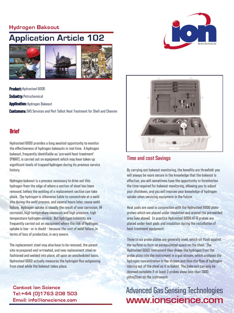 Corrosion Monitoring - Hydrogen Bakeouts | PDF | Construction | Welding