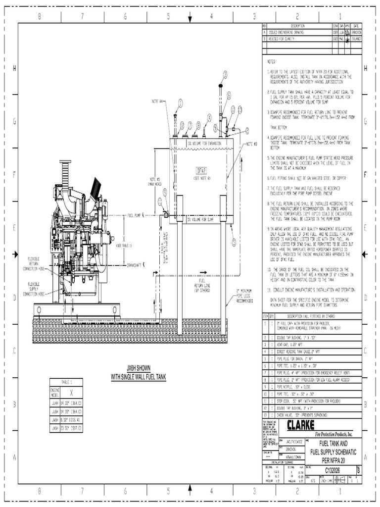 Fuel Line Plumbing Schematic C132026 RevB - Sflb.ashx | PDF