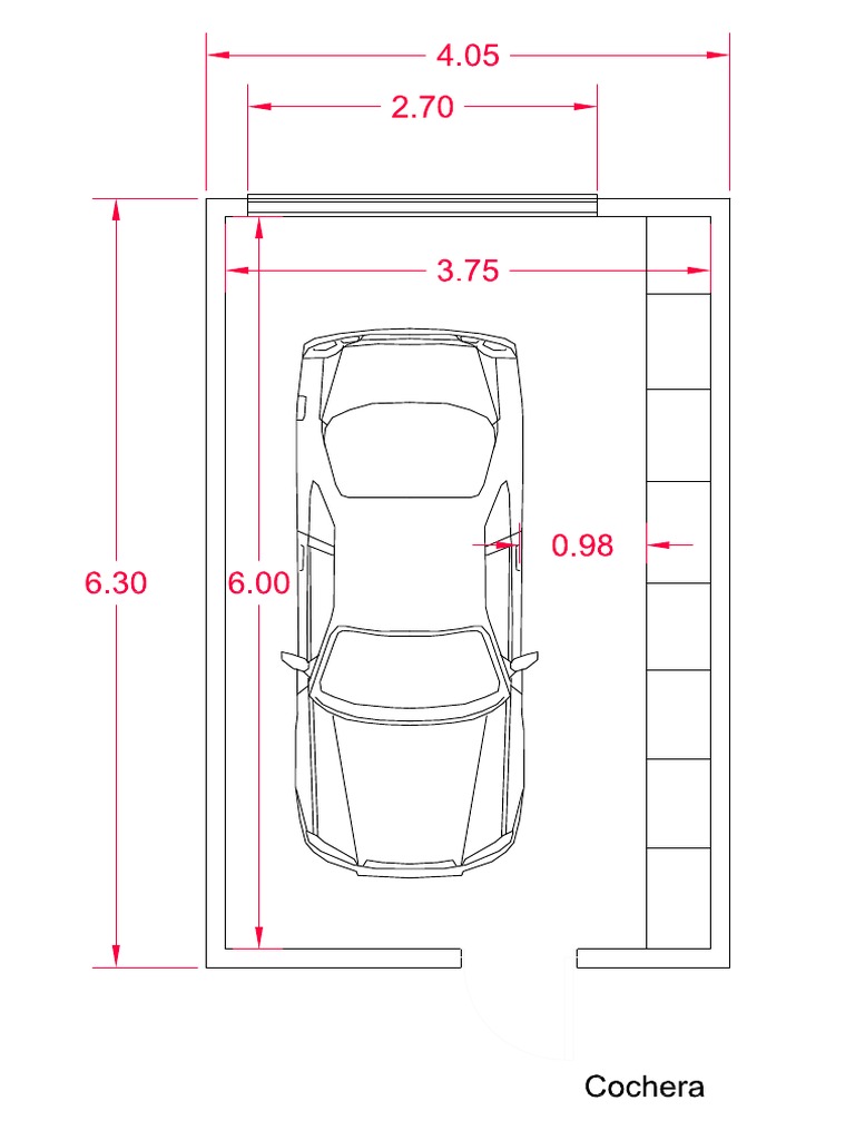 Dibujo Cochera M | PDF