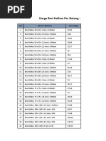 Tabel Berat Besi Hollow 40x40 dan Ukuran | PDF