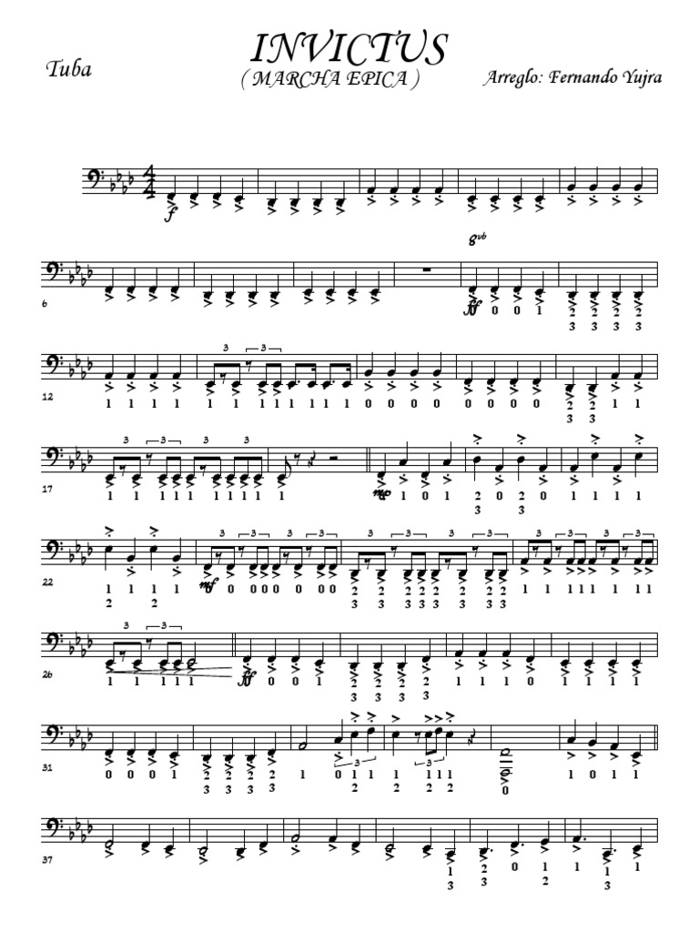 Invictus MBM 2.0 (1) - Tuba | PDF