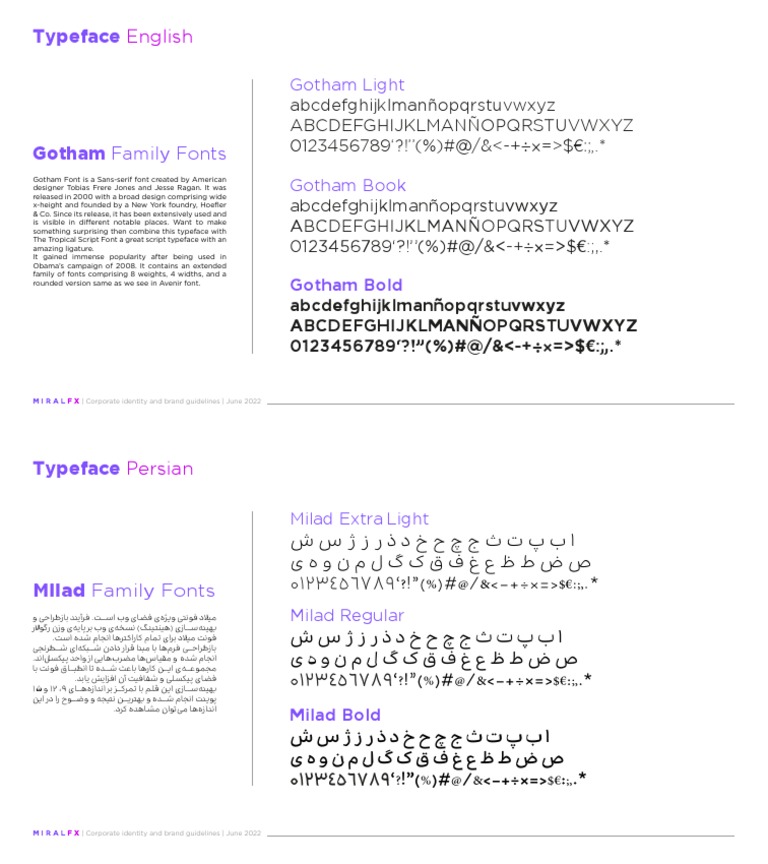 Miral FX Typeface | PDF