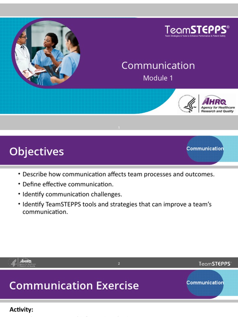 Teamstepps Module 1 Slides | PDF