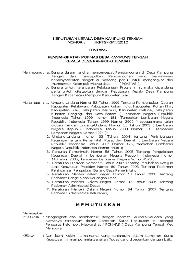SK POKMAS | PDF