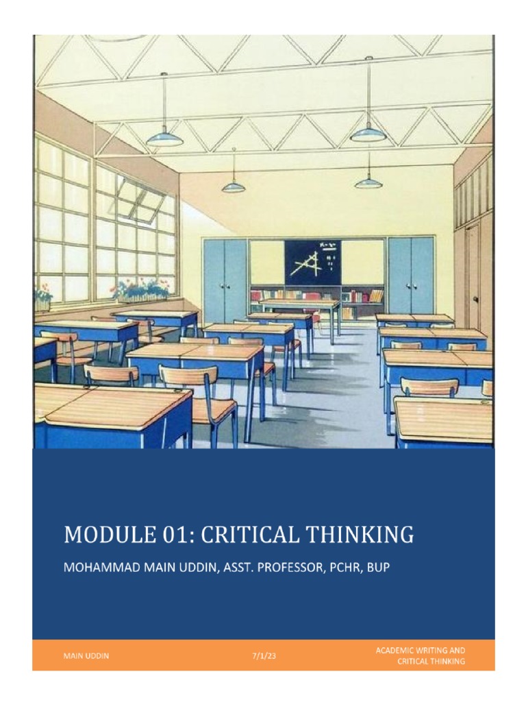 Module 01 - Critical Thinking - Img-1 | PDF