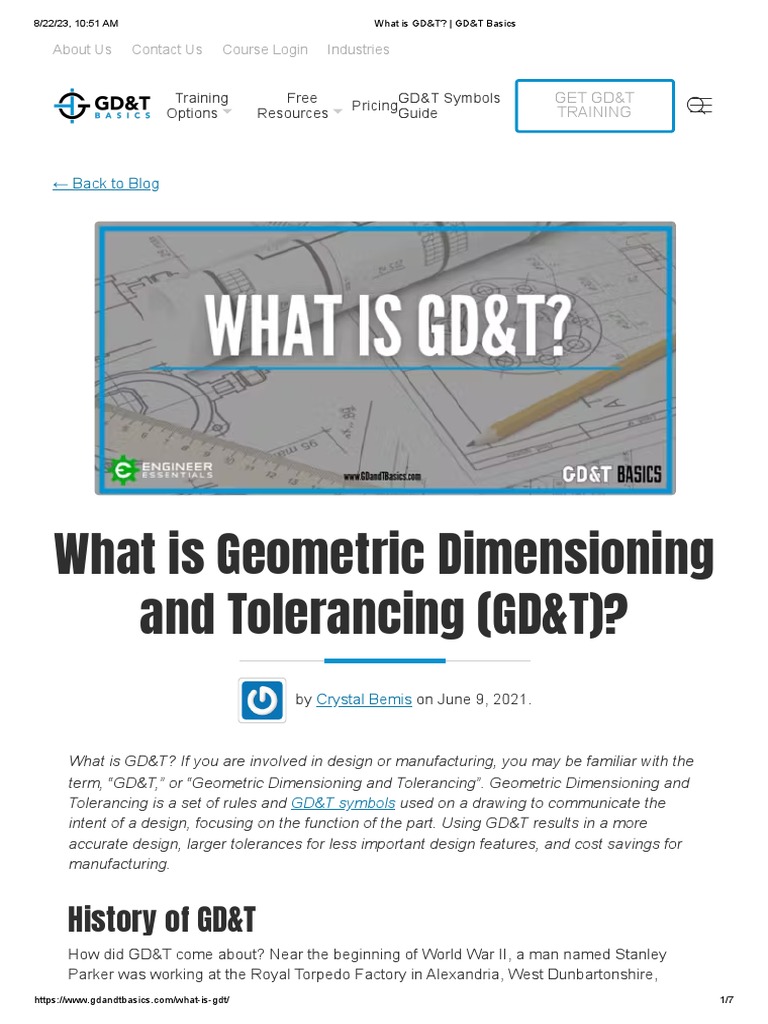 What Is GD&T - GD&T Basics | PDF | Business