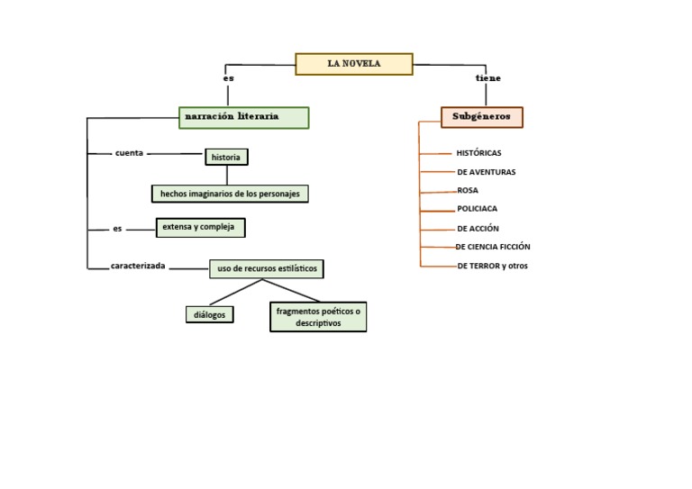 Organizador Gráfico La Novela | PDF
