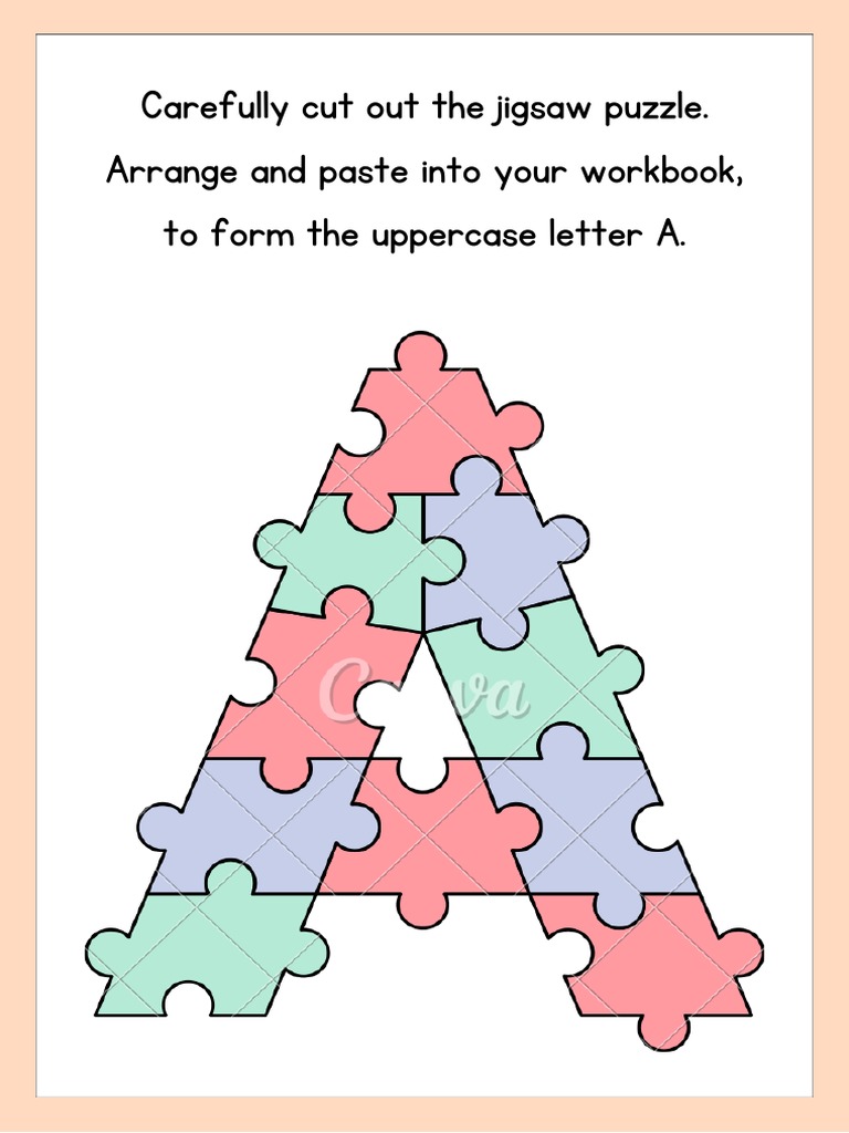 Pink-White Simple Alphabet Coloring Book | PDF