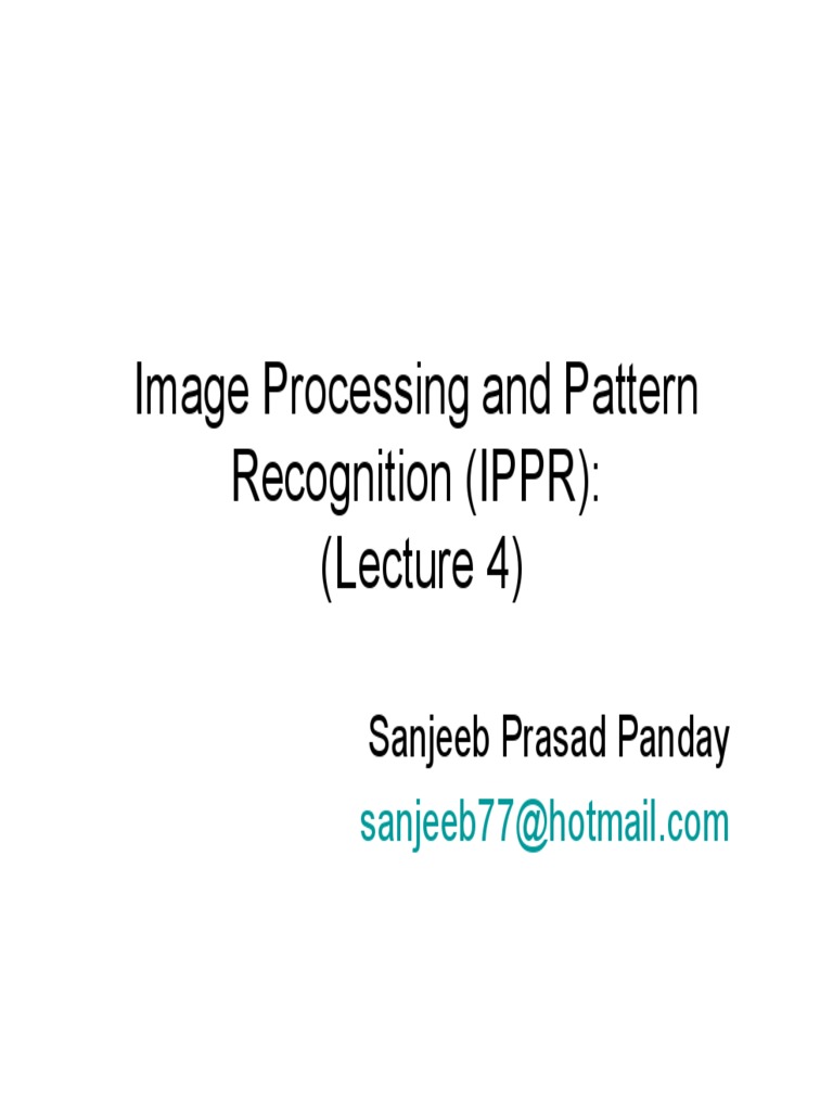 Image Processing Chapter 4 | PDF