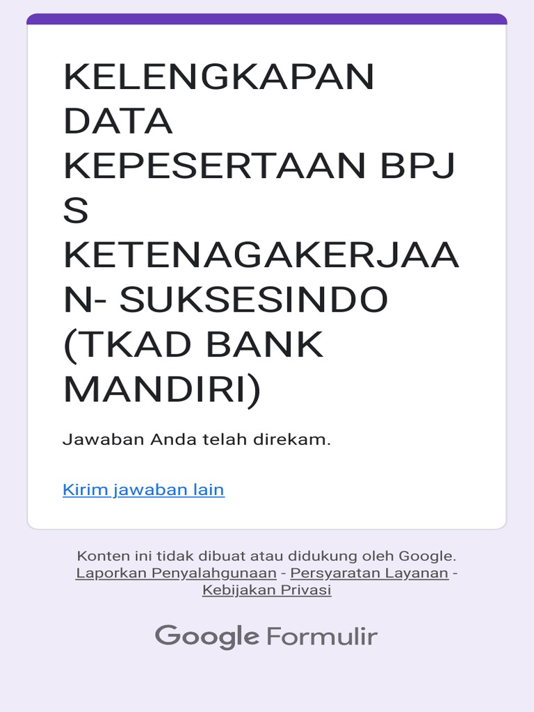 Kelengkapan Data Kepesertaan Bpjs Ketenagakerjaan - Suksesindo (Tkad ... Kelengkapan Data Kepesertaan Bpjs Ketenagakerjaan - Suksesindo (Tkad ...