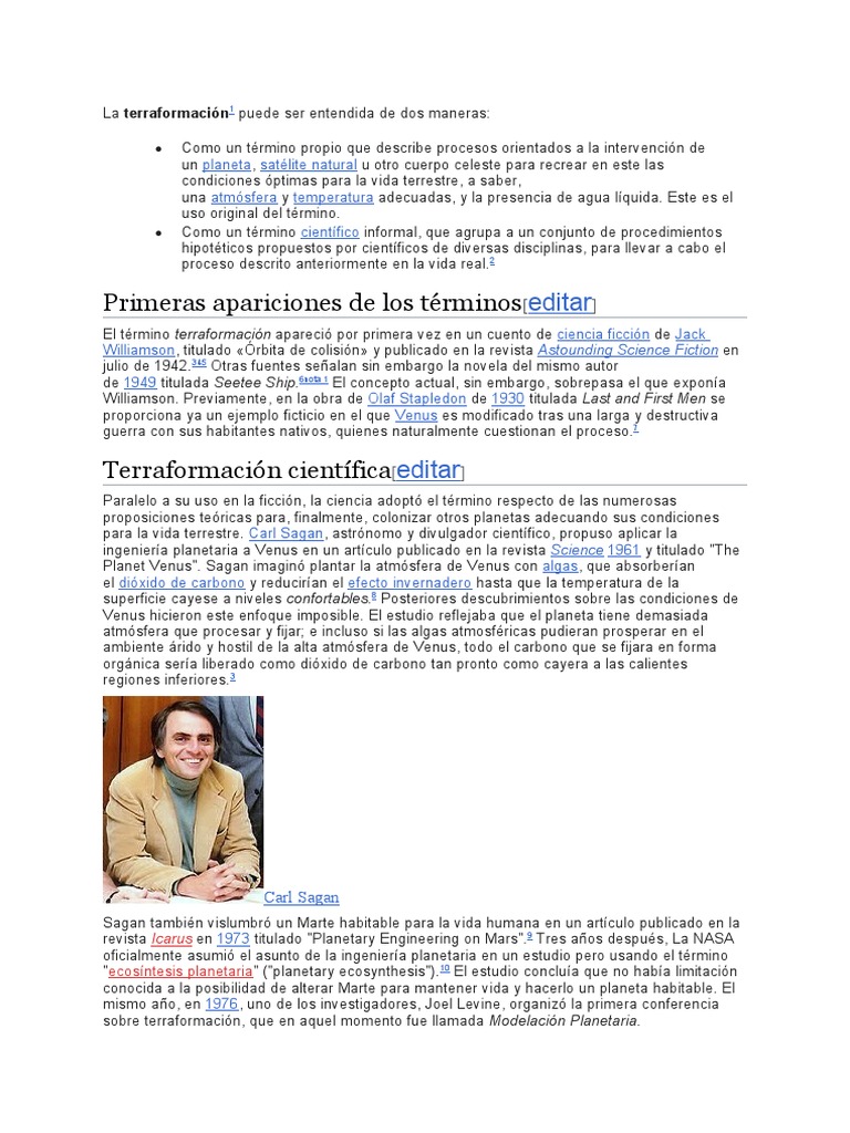 Terraformacion | PDF | Ciencia planetaria | Astronomía
