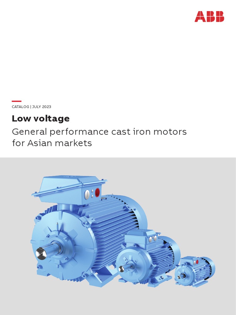 ABB General Performance Cast Iron Motors For Asia - 07-2023 | PDF