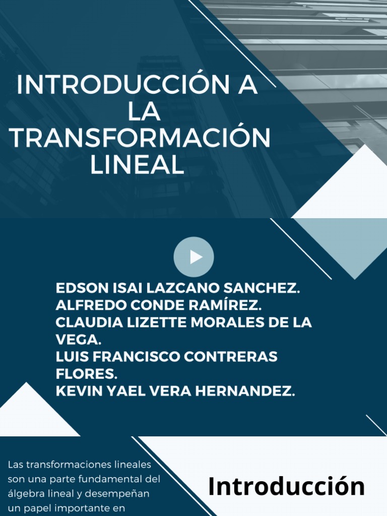 Introducción A La Transformación Lineal | PDF