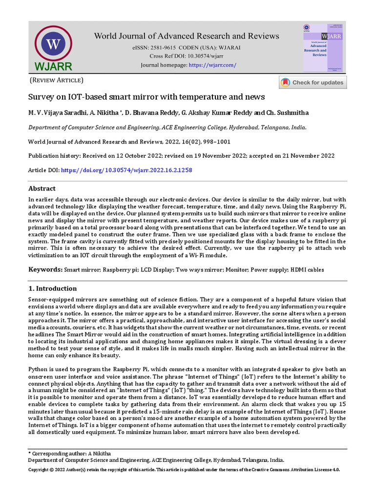Survey_on_IOT-based_smart_mirror_with_temperature_ (1) | PDF | Internet ...