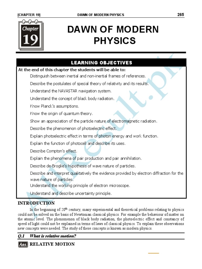 12 Physics CHP 19 | PDF | Photoelectric Effect | Electromagnetic Radiation