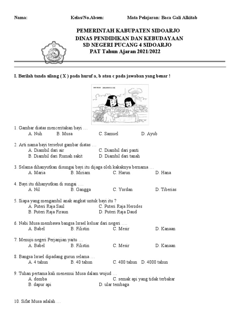 Bga Pat Kelas 6 2021-2022 | PDF | Agama & Spiritualitas