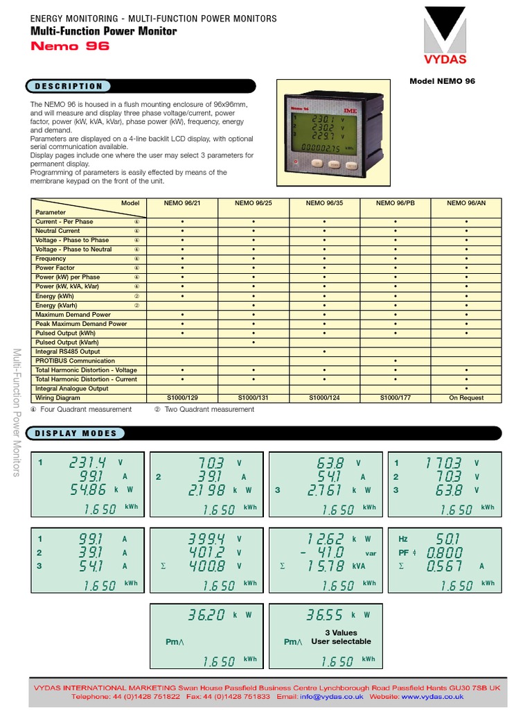 IM Nemo96 V | PDF | Manufactured Goods | Electromagnetism