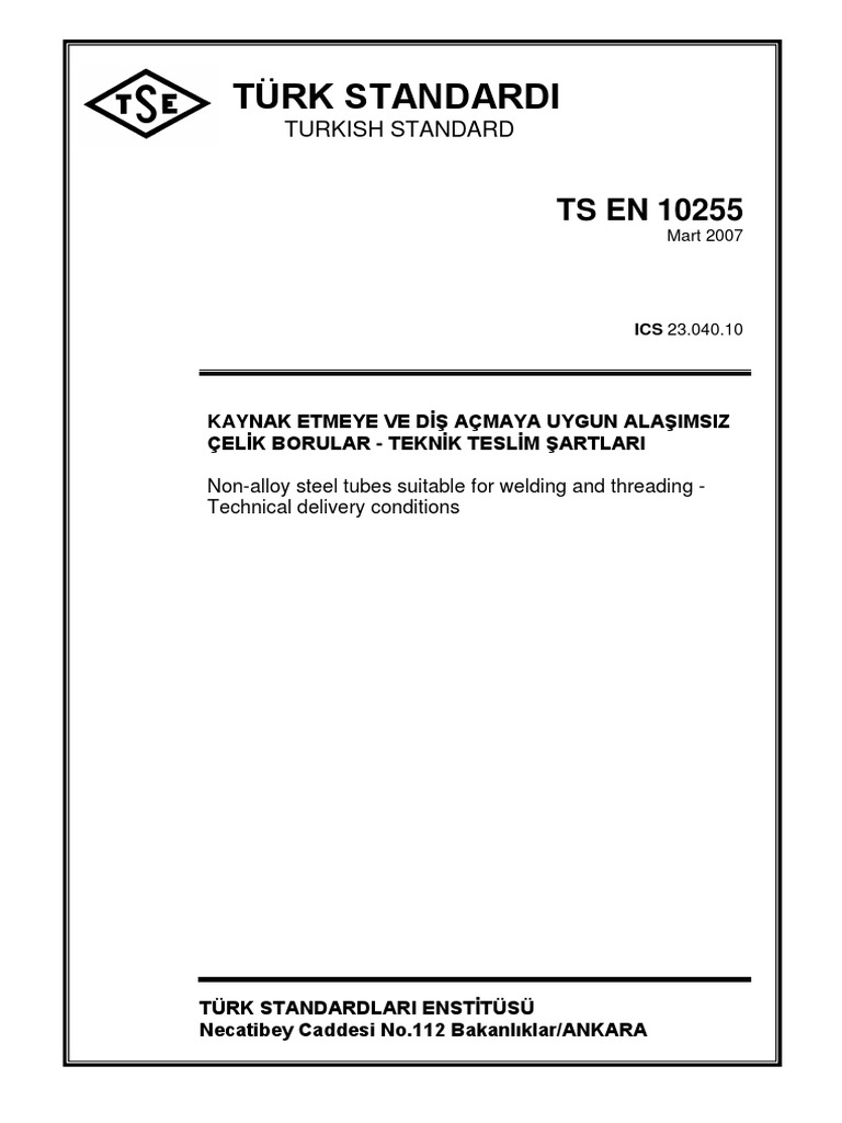 TS en 10255 | PDF