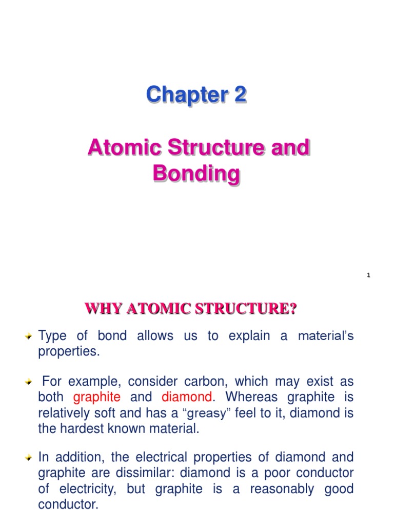 2. Atomic Structure and Bonding | PDF | Chemical Bond | Intermolecular Force