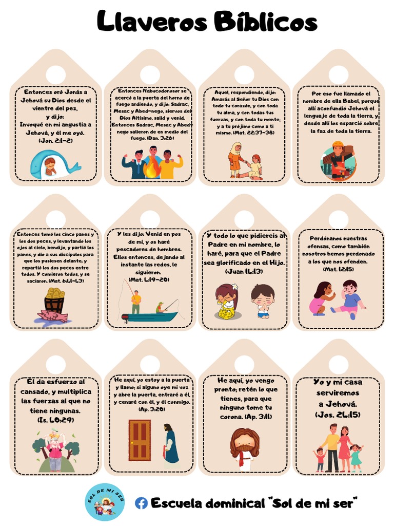 Llaveros Bíblicos 2 | PDF