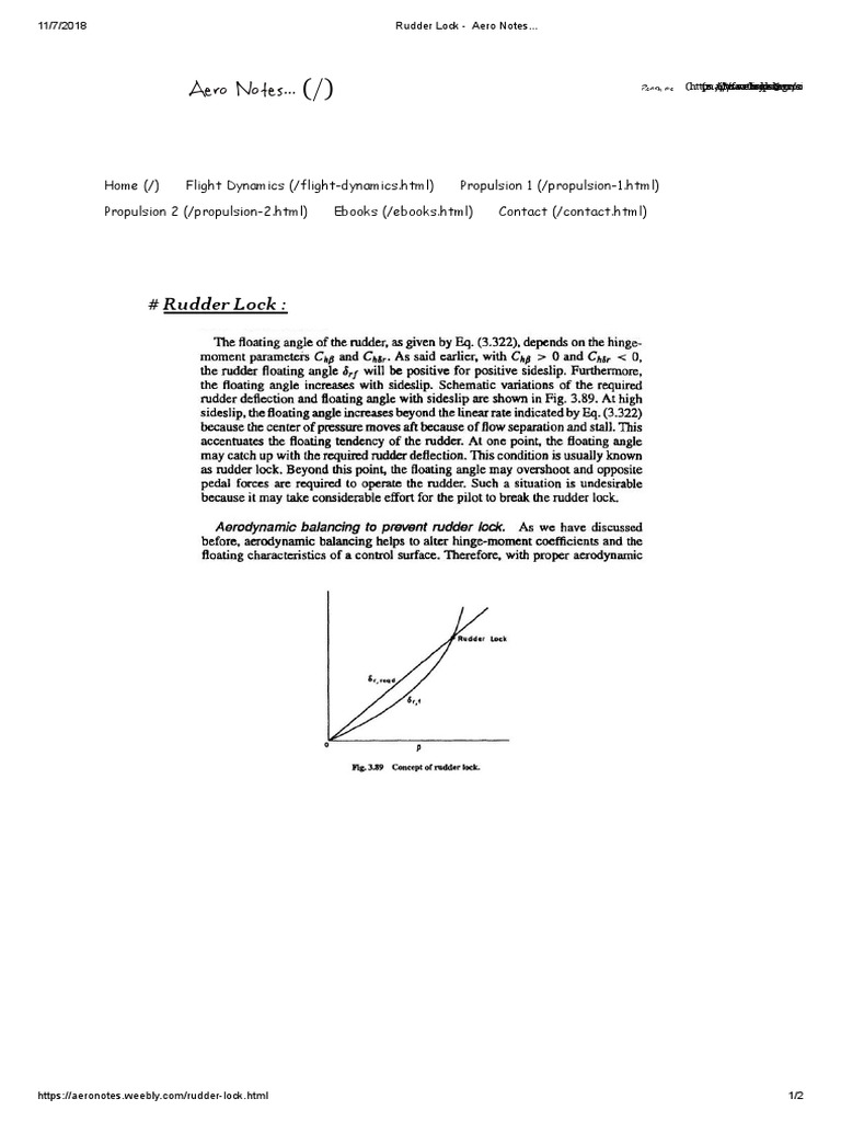 Rudder_Lock - Concept | PDF