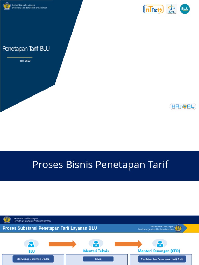 Modul Penetapan Tarif 2023 Kemenhub Juli 2023 | PDF | Pengelolaan Keuangan & Uang