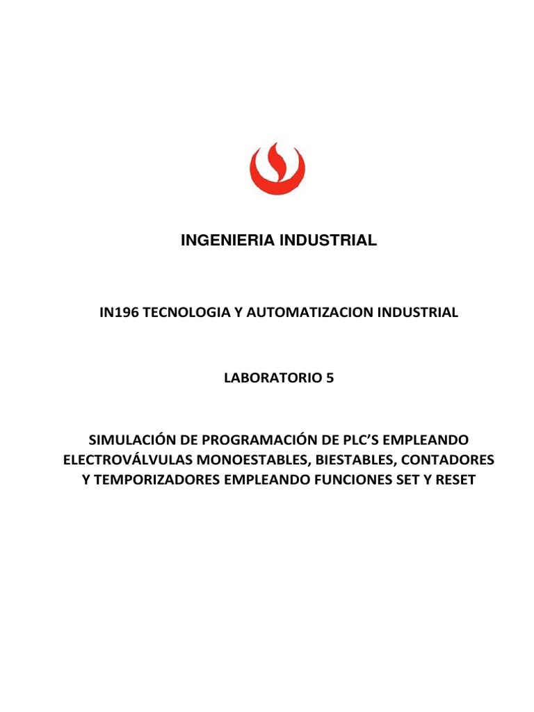 Laboratorio 5 - Simulación de Programación de PLC's | PDF | Controlador ...