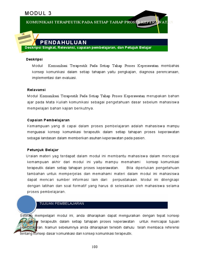 Modul 3 Komunikasi Pada Setiap Tahap Proses Keperawatan | PDF | Karier & Perkembangan ...