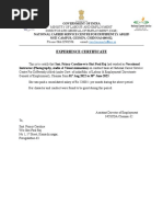 Electrician Experience Certificate Template | PDF
